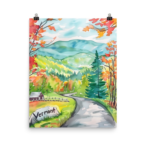 Vermont Wall Art - Etsy