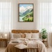Bavarian Alps Watercolor Print, Germany Alpine Landscape, Mountain Wall ...