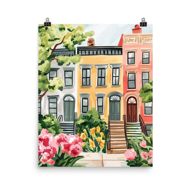 Brownstone Art - Etsy