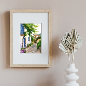 Cadaques Watercolor Print | Spain Travel Gift | Spanish Countryside ...