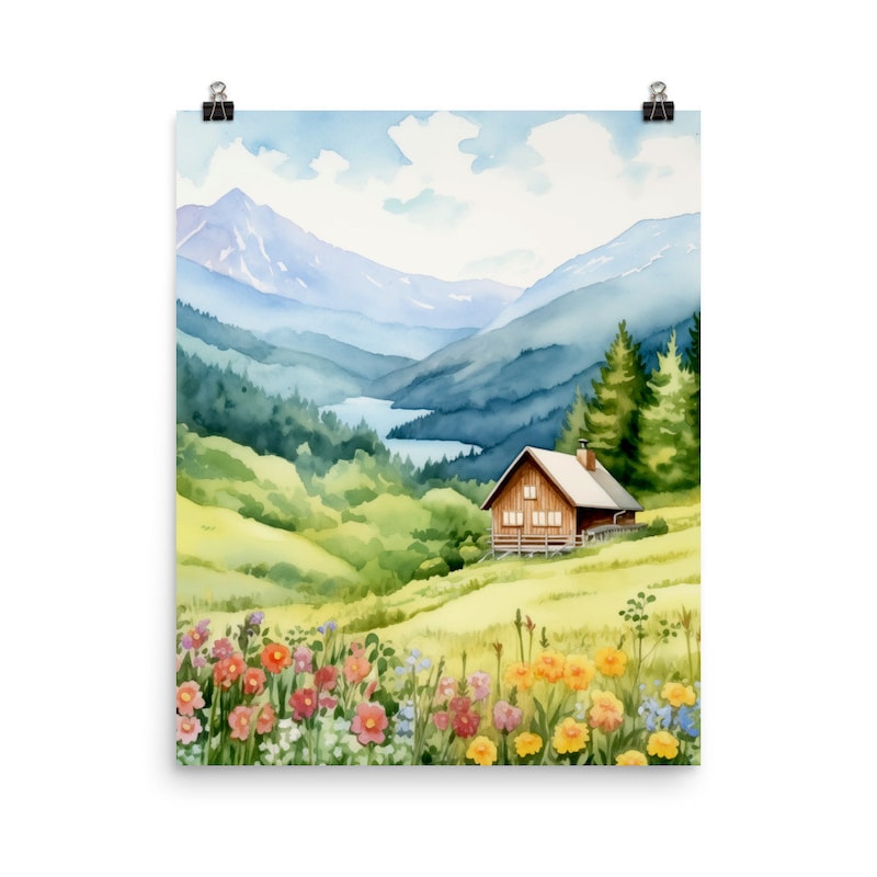 Alpine Painting - Etsy
