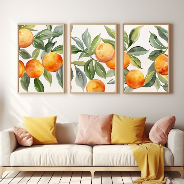 Orange Artwork - Etsy