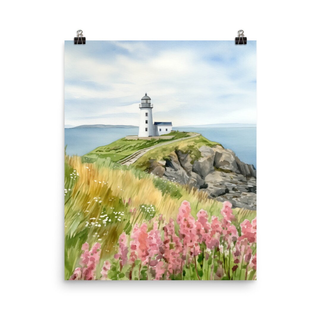 Howth Watercolor Print | Ireland Travel Gift | Irish Country ...