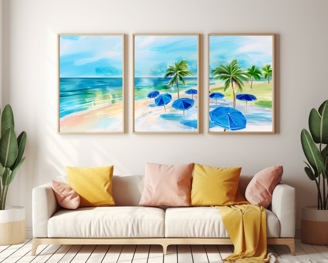 Destin Watercolor Print | Set of 3 | Florida Travel Gift | Floridian ...