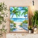Palm Beach Watercolor Print, Tropical Coastal Wall Art, Florida Travel ...