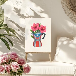 Boricua Greca Pot Watercolor Print | Puerto Rico Wall Art | Puerto ...