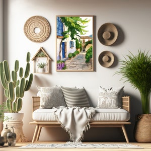 Cadaques Watercolor Print | Spain Travel Gift | Spanish Countryside ...
