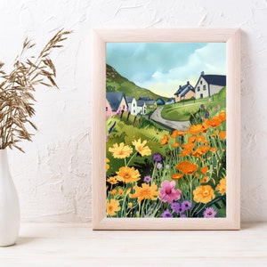 Doolin Watercolor Print | Ireland Travel Gift | Irish Wall Art ...