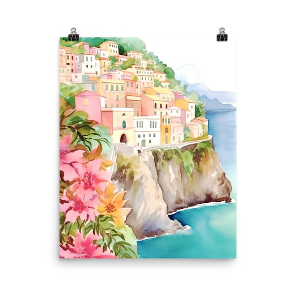 Italian Riviera Art Print - Etsy