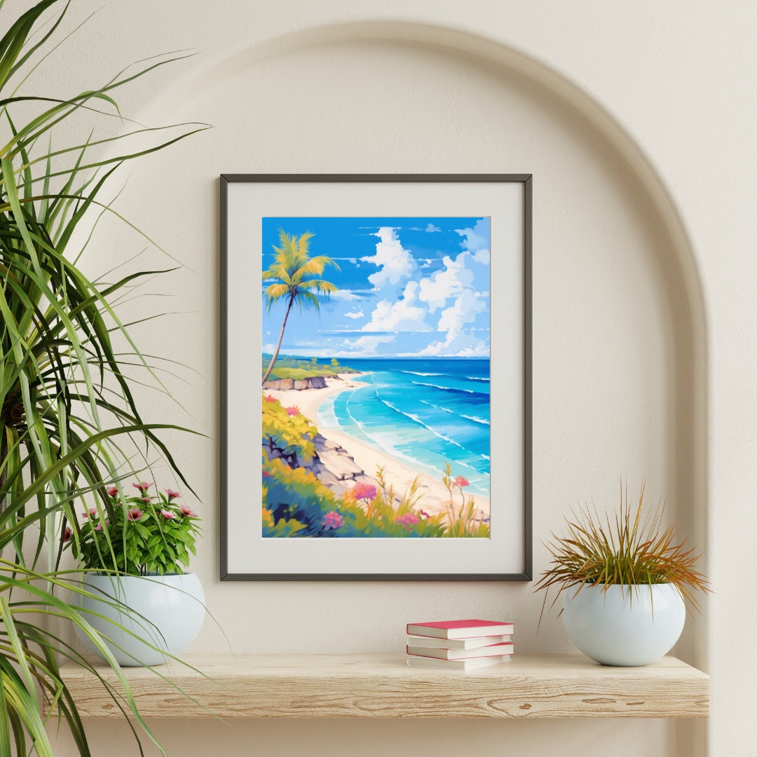Eleuthera Island Watercolor Print Bahamas Travel Gift - Etsy