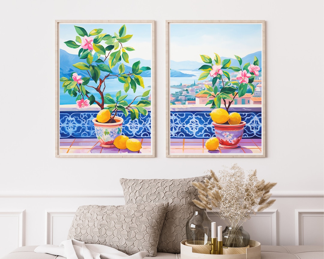 Ravenna Watercolor Print | Set of 2 | Mosaic Vase | Italy Travel Gift ...