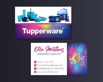 Tupperware Business Cards - Etsy