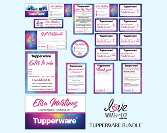 Tupperware Business Cards - Etsy