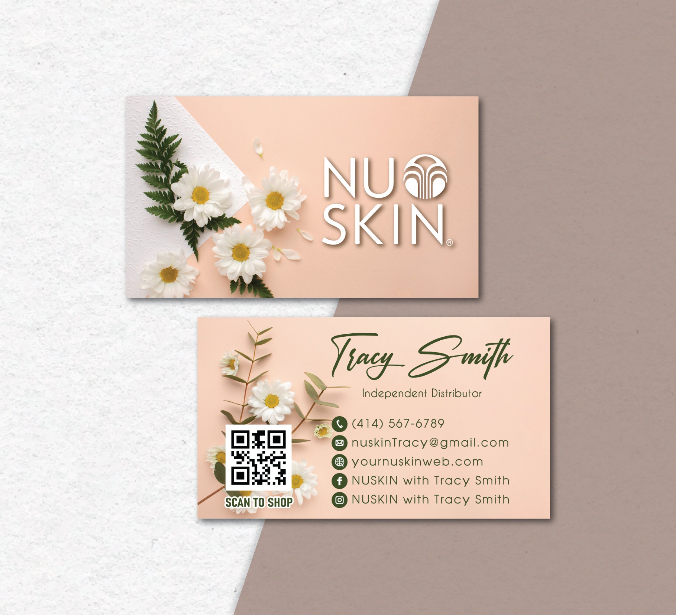 Skin Care Business Cards
