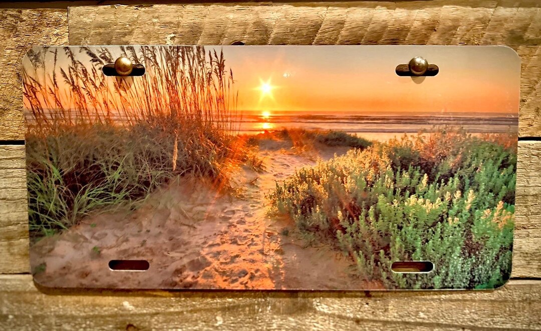 Beach License Plate - Etsy