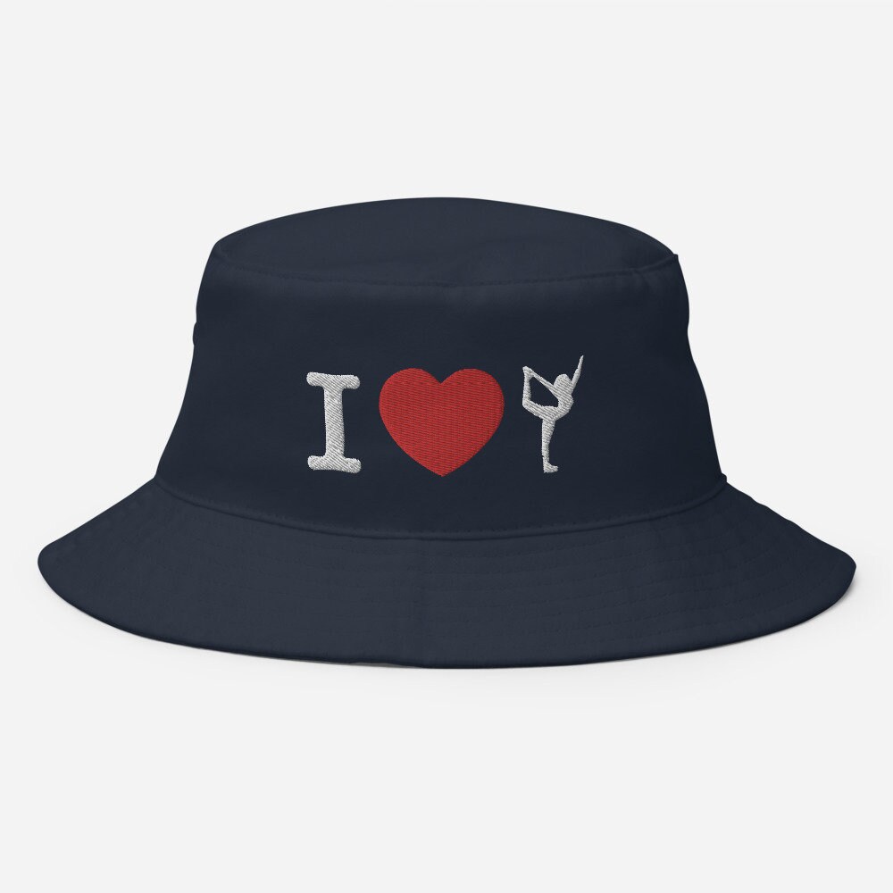 I Heart Figure Skating Bucket Hat dark - Etsy