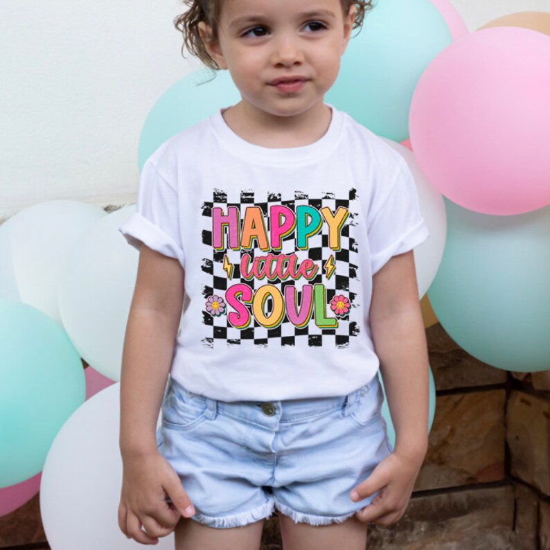 Happy Little Soul Png, RETRO Mini Girl Sublimation Designs Downloads ...