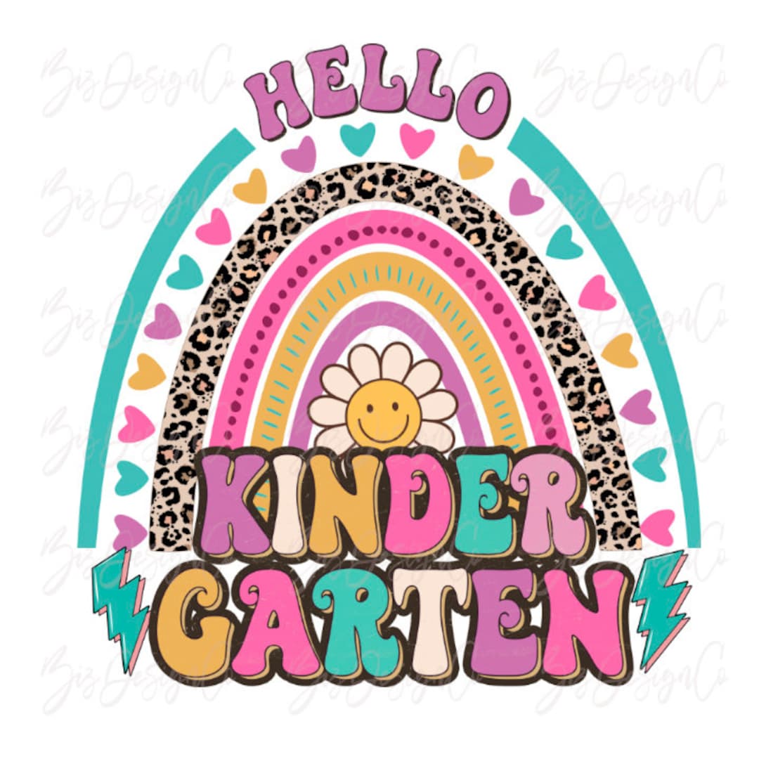 Hello Kindergarten Png, School Rainbow Clipart, Kindergarten ...