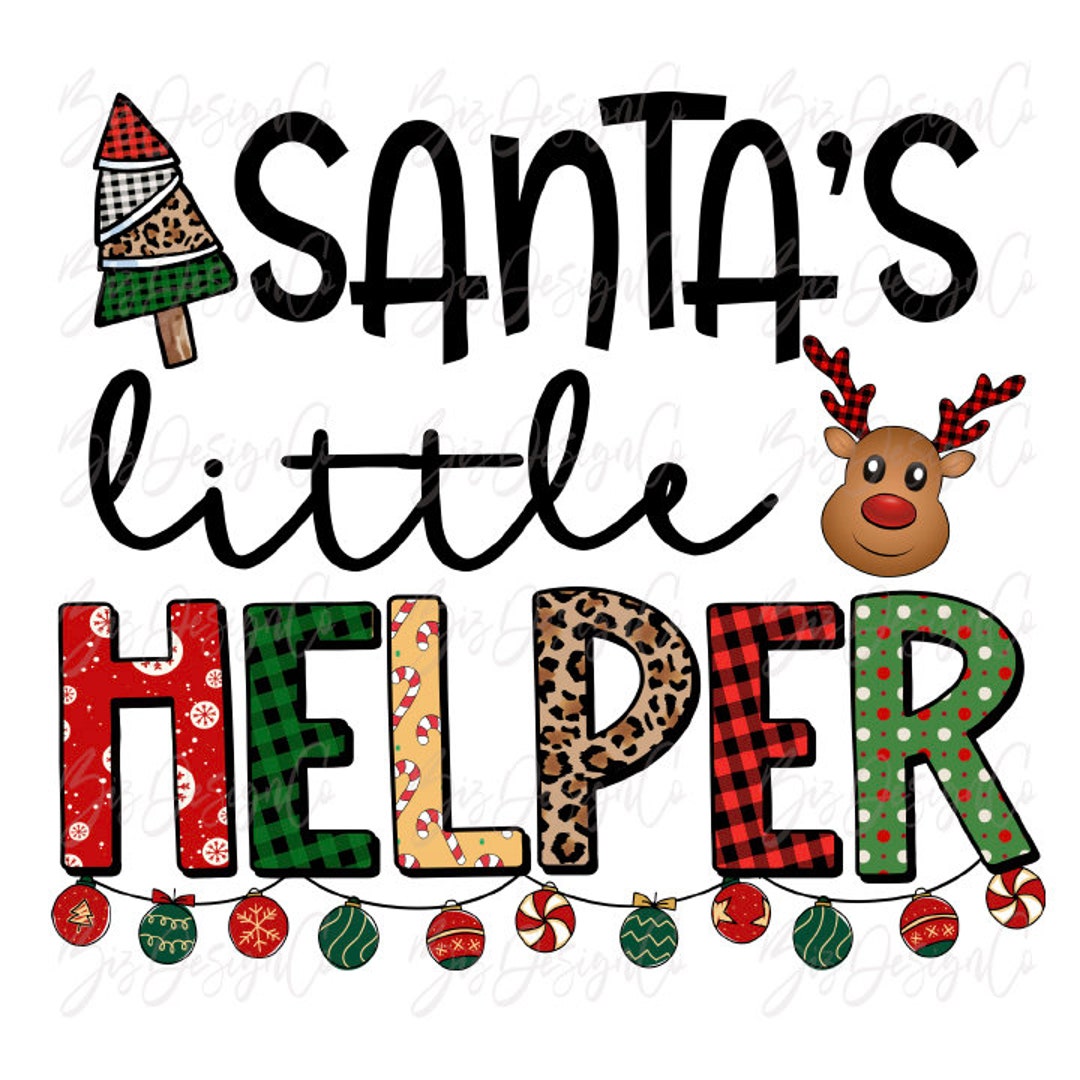 Santa's Little Helper Png, My First Christmas Sublimation Designs ...