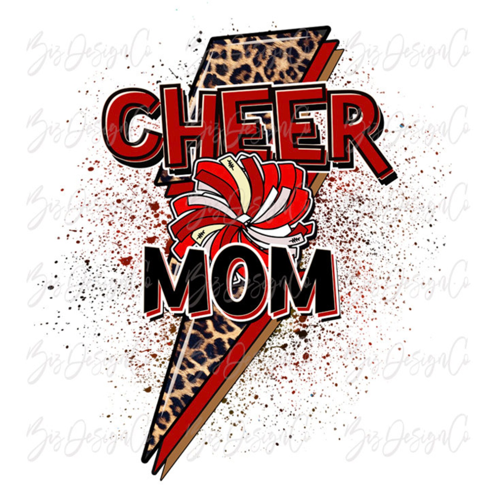 Leopard Cheer Mom Png RETRO Sports Sublimation Designs - Etsy