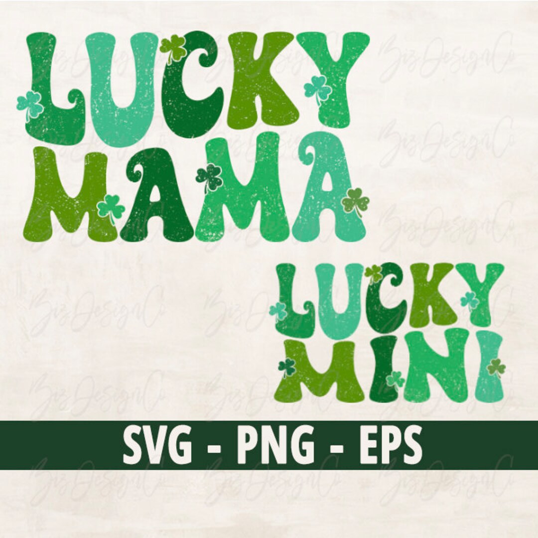 Lucky Mama and Mini Shirts Png, St. Patricks Day Mama Mini Girl Png ...