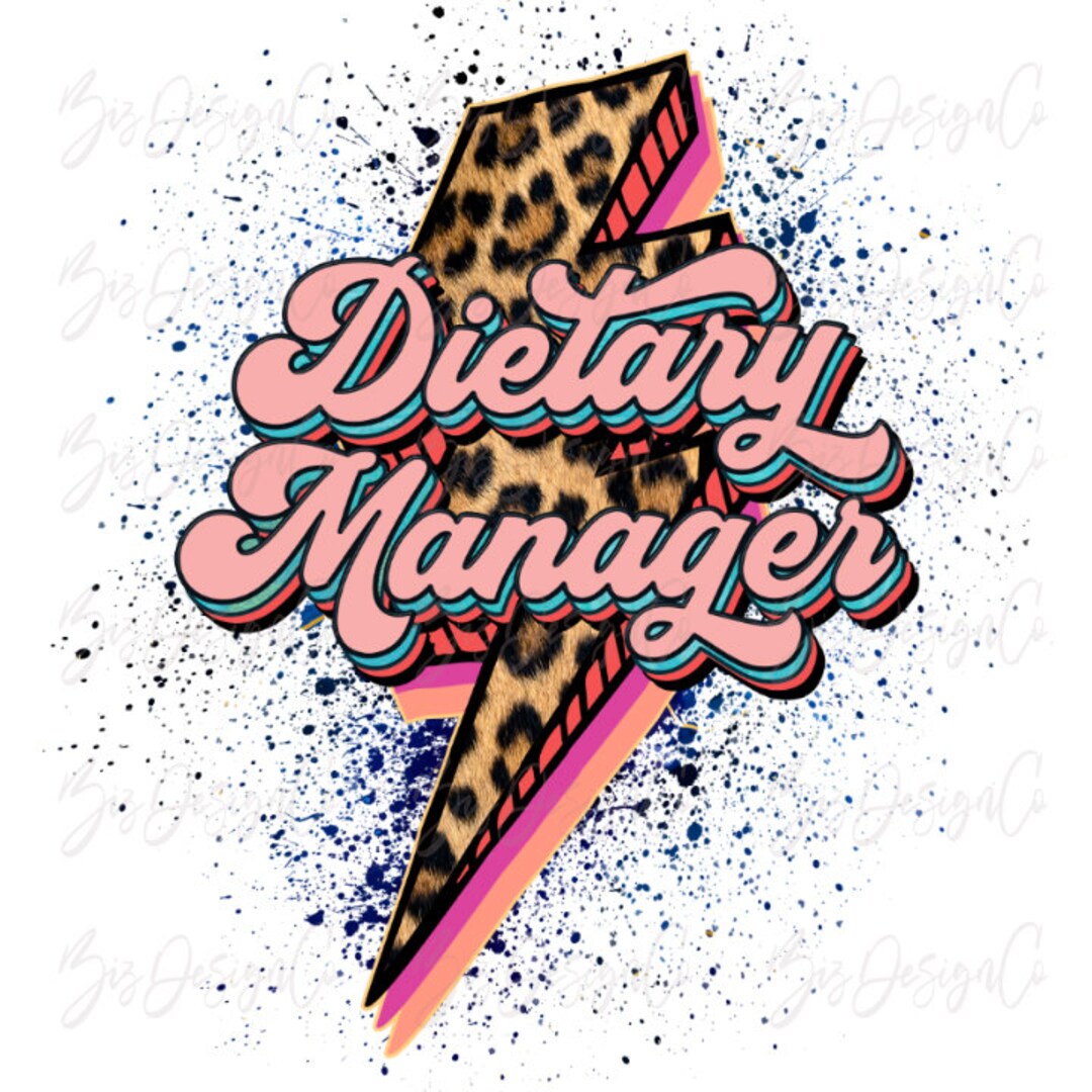 Leopard Dietary Manager Sublimation Designs Downloads, Vintage ...