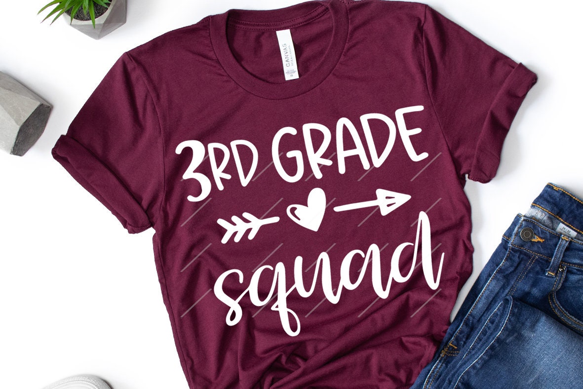 Third Grade Squad Svg Third Grade Svg 3rd Grade Squad Svg - Etsy