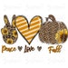 Peace Love Fall Png Fall Sublimation Designs Downloads Retro - Etsy