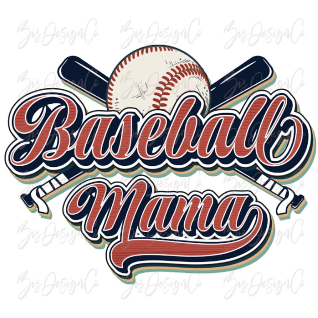 Retro Baseball Mom Png, Vintage Baseball Sublimation Designs Downloads ...