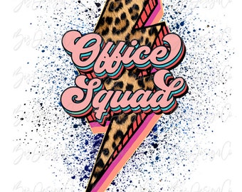 Retro Office Squad Png, School Sublimation Designs Downloads, Back to ...