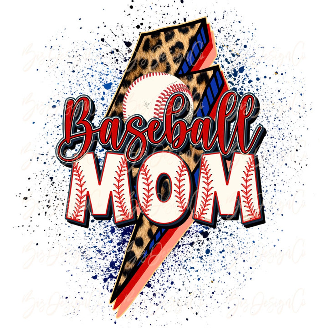 Baseball Mom Png Cheetah Leopard Baseball Sublimation Designs - Etsy