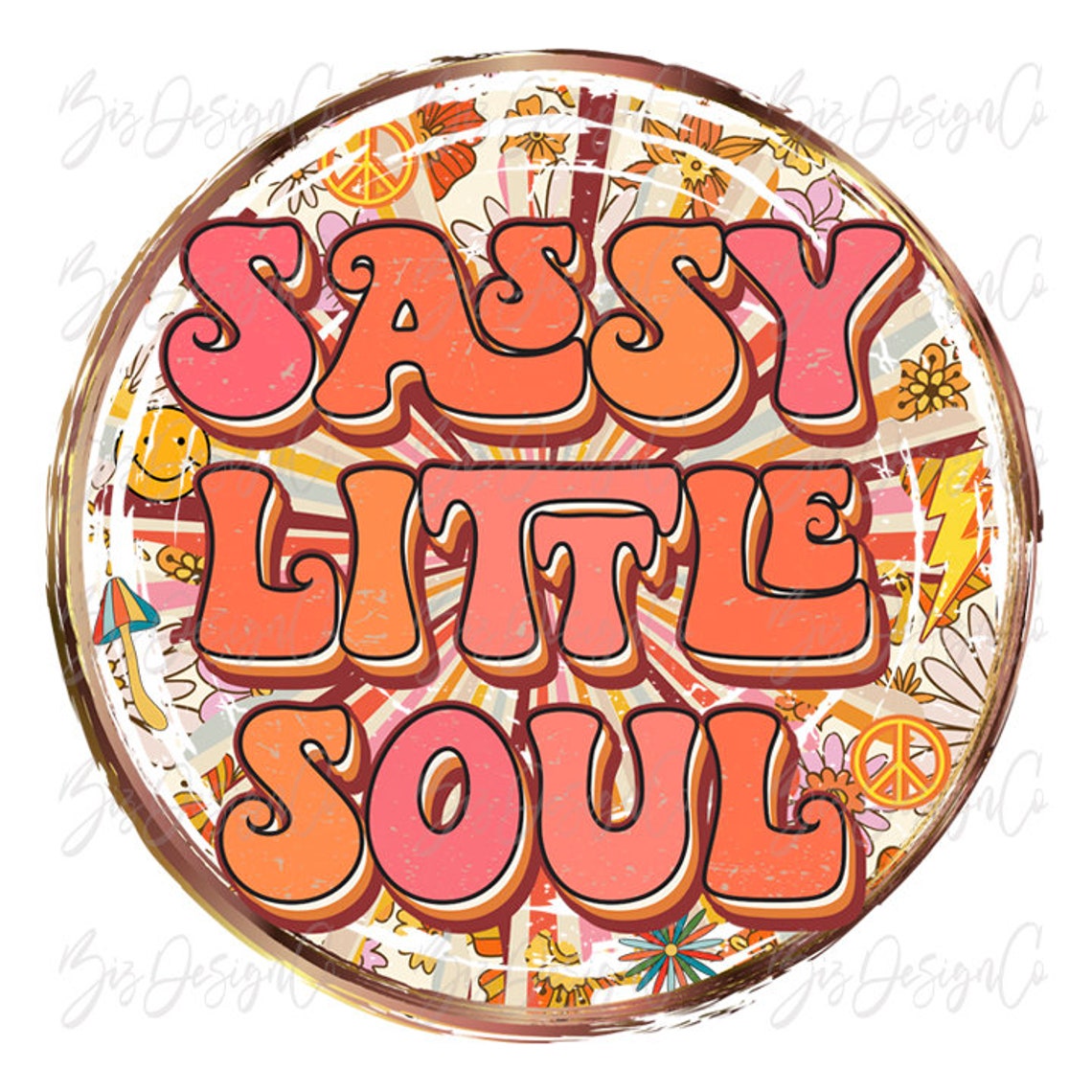 Sassy Little Soul Png RETRO Mini Girl Sublimation Designs - Etsy
