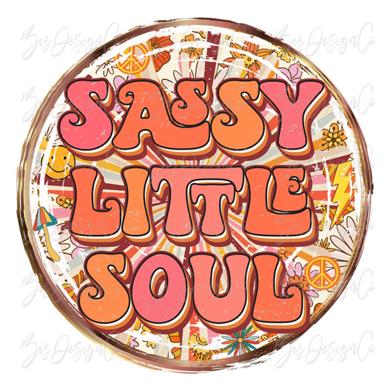 Sassy Little Soul Png RETRO Mini Girl Sublimation Designs - Etsy
