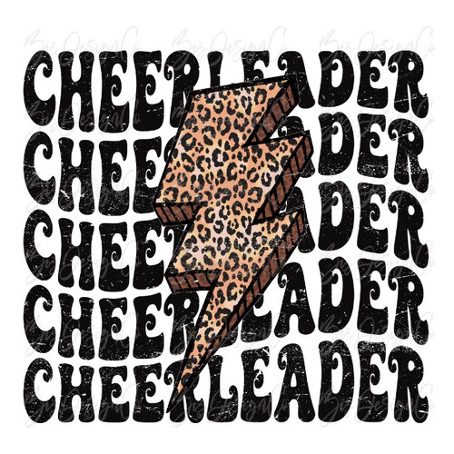 Leopard Cheerleader Png RETRO Sports Sublimation Designs - Etsy