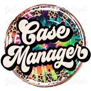 Case Manager Png File, Retro Leopard Case Manager Sublimation Designs ...