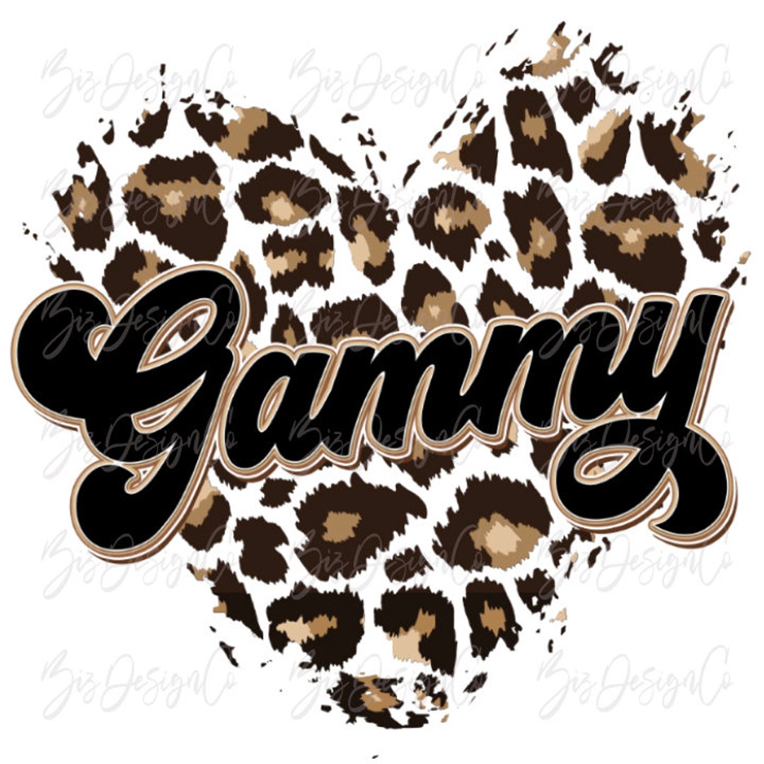 Gammy Leopard Png, RETRO Grandma Sublimation Designs Downloads, Nana ...