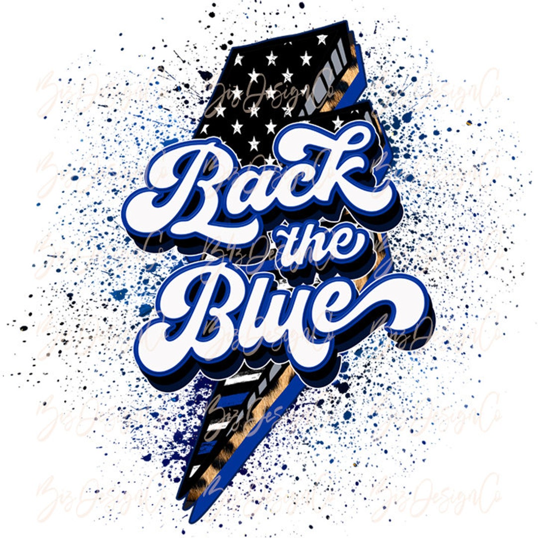 Back the Blue Png, 4th of July Sublimation Designs Downloads, Retro ...