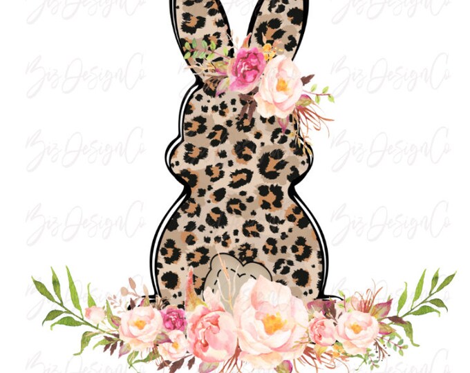 Easter Png, Leopard Easter Bunny Png, Happy Easter Sublimation Design ...
