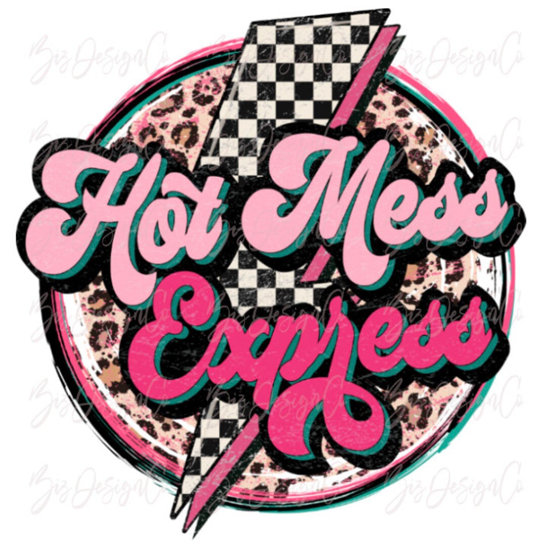 Hot Mess Express Png, Leopard Mama Sublimation Designs Downloads, Retro ...