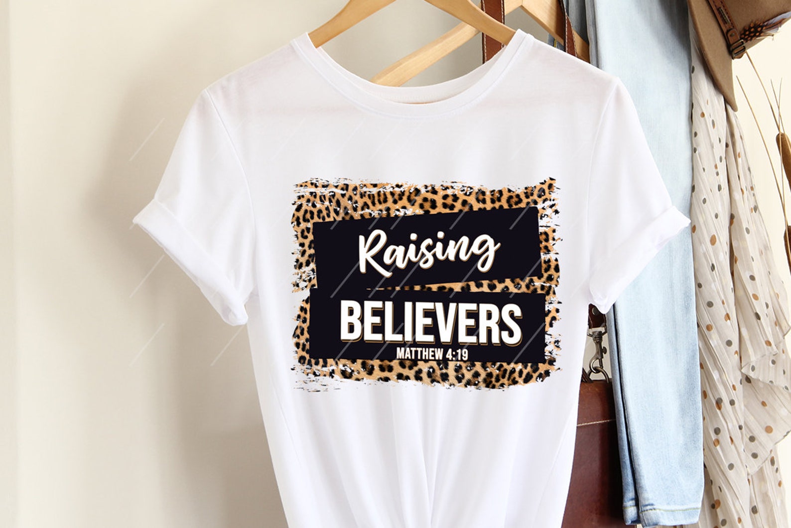 Raising Believers Png Cheetah Leopard Mama Sublimation - Etsy