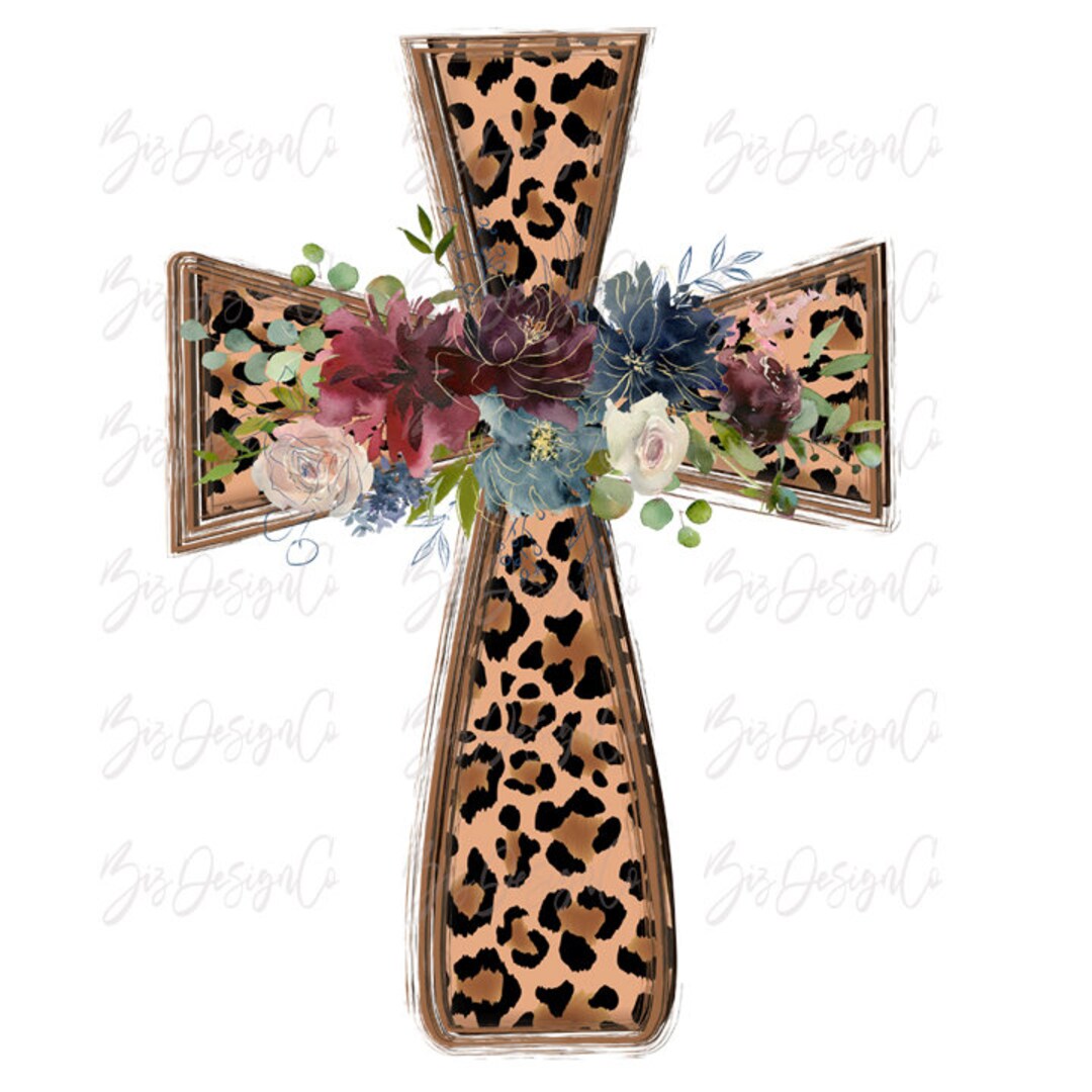 Floral Cross Png, Easter Sublimation Designs Downloads, Religious Shirt ...