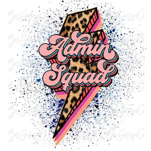 Retro Office Squad Png School Sublimation Designs Downloads - Etsy