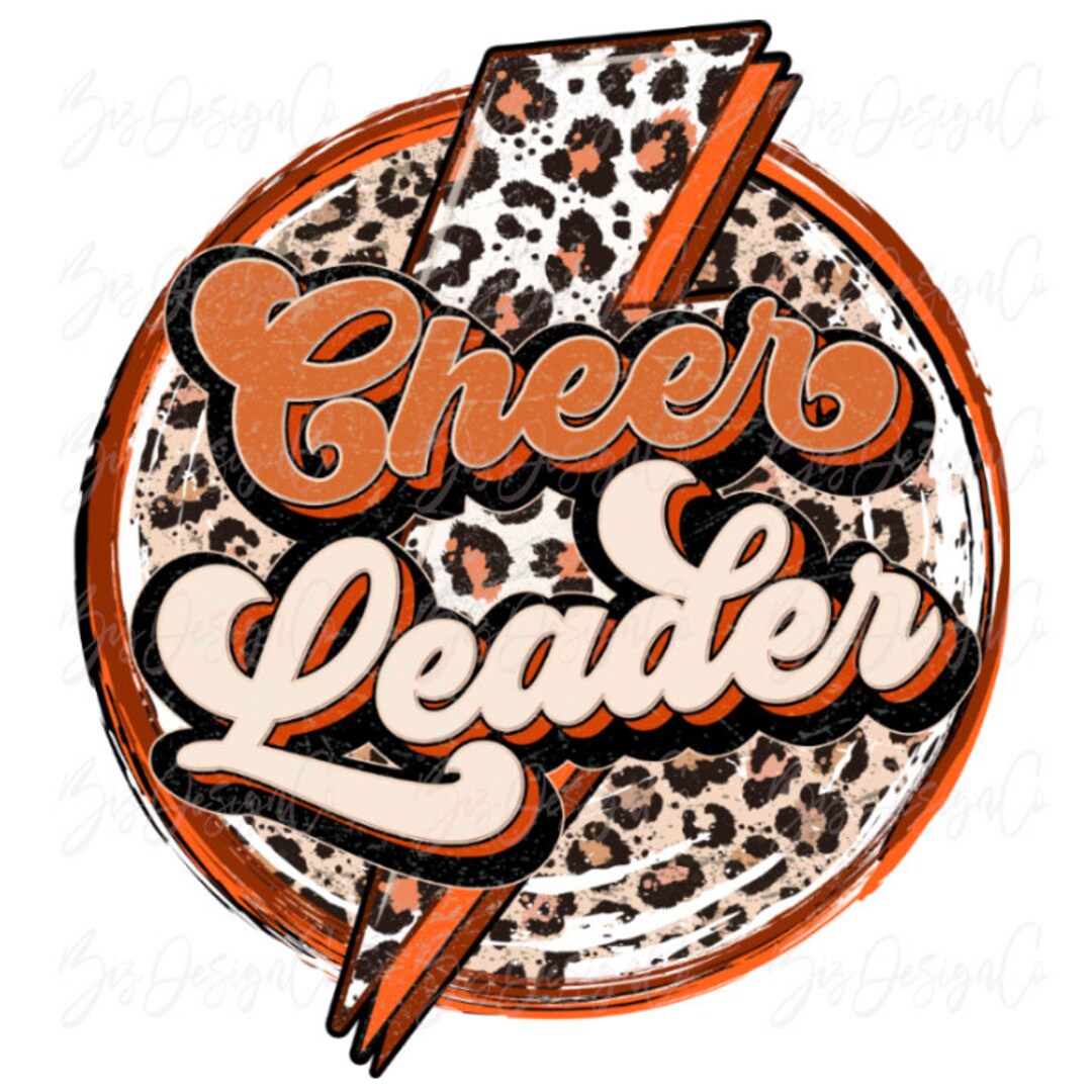 Leopard Cheerleader Png, RETRO Sports Sublimation Designs Downloads ...