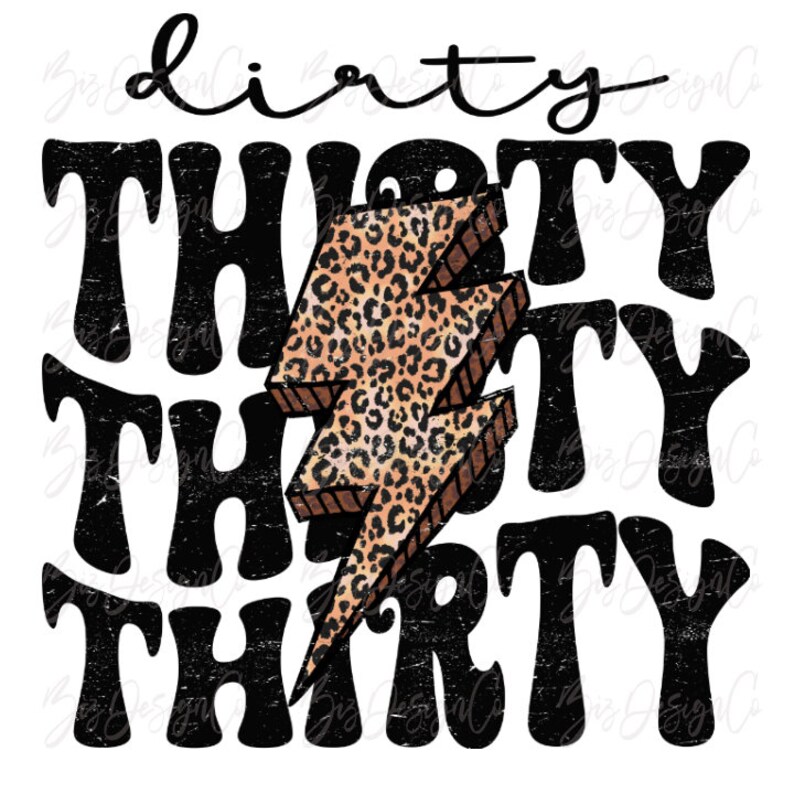 Dirty Thirty Png Retro Leopard Hello 30 Shirt Women Hello - Etsy