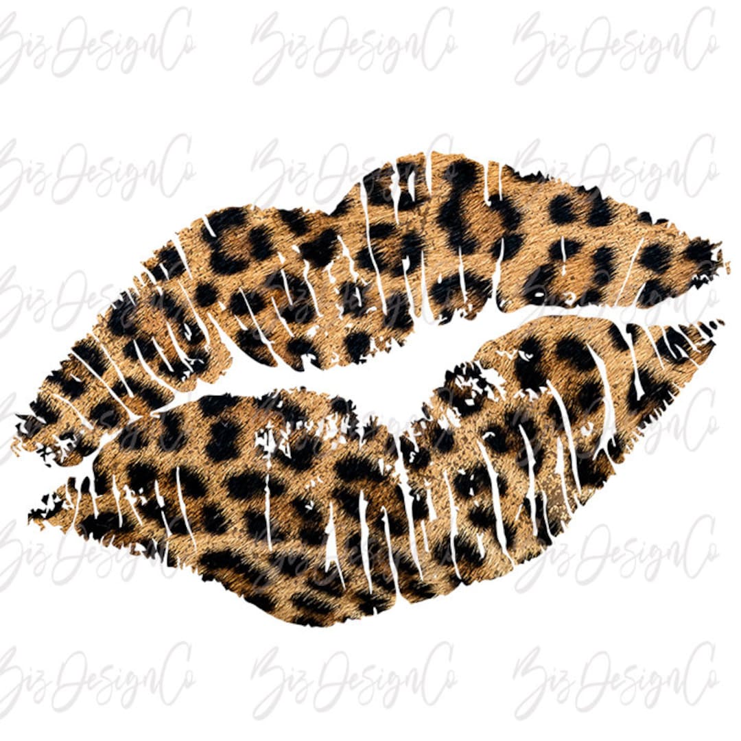 Leopard Lips Png , Leopard Lips Clipart Sublimation Designs Downloads ...