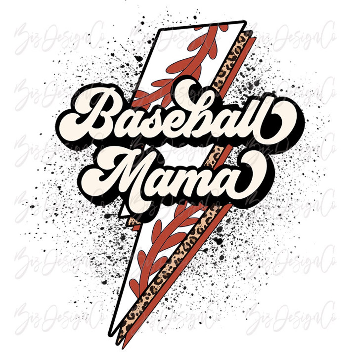 Baseball MAMA Png Cheetah Leopard Baseball Sublimation - Etsy