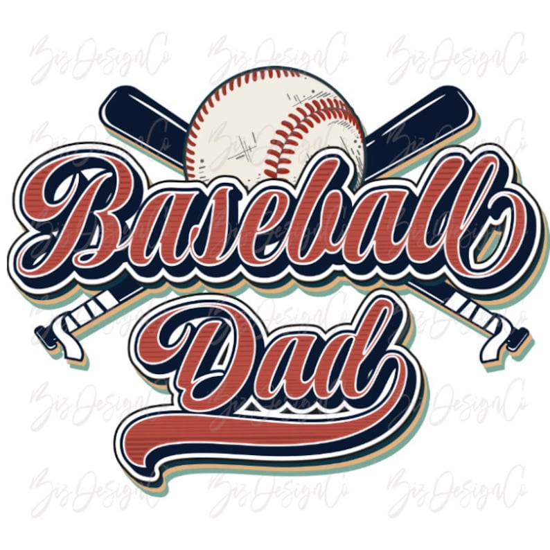 Retro Baseball Dad Png, Vintage Baseball Sublimation Designs Downloads ...