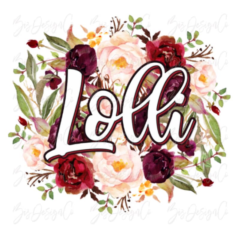Floral Lolli Png RETRO Lolli Sublimation Designs Downloads - Etsy