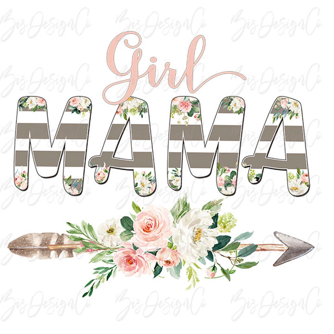 Girl Mama Sublimation Digital Download, Girl Mama Png Files, Watercolor ...