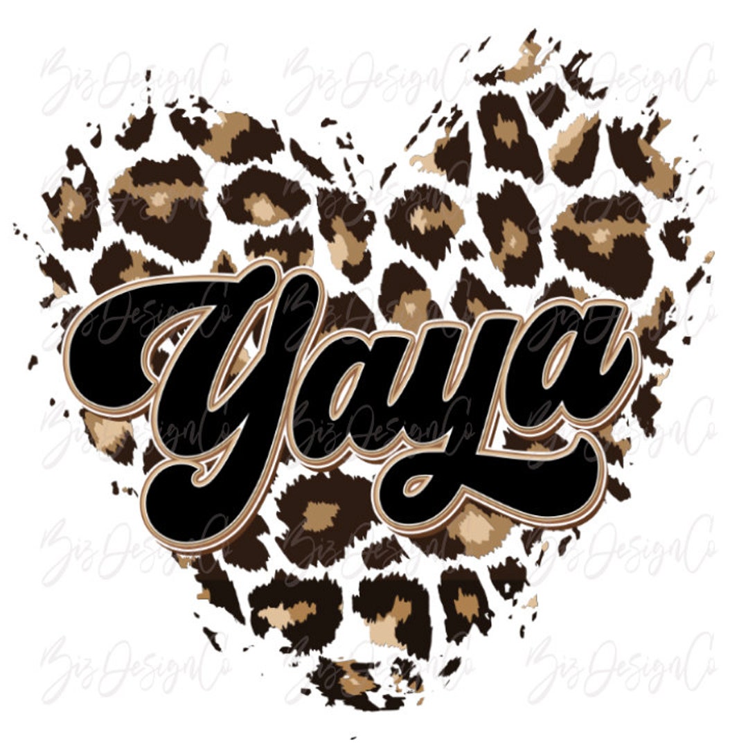 Yaya Leopard Png, RETRO Grandma Sublimation Designs Downloads, Yaya ...